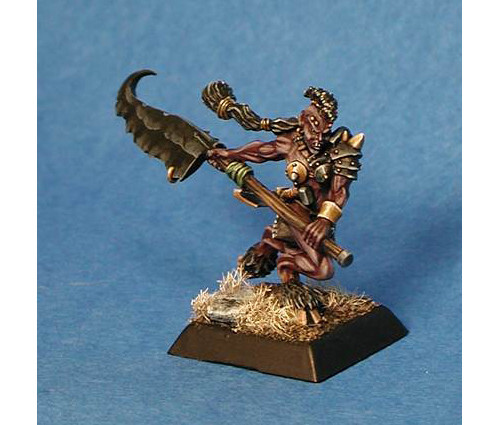 Painted ~ Tiefling Fighter, Chainmail D&D, WOTC, painted by Jen Haley ...