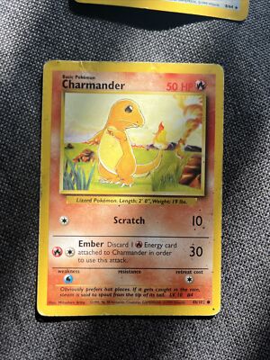 Pokemon 1999 Base Set CHARMANDER (46/102) | eBay