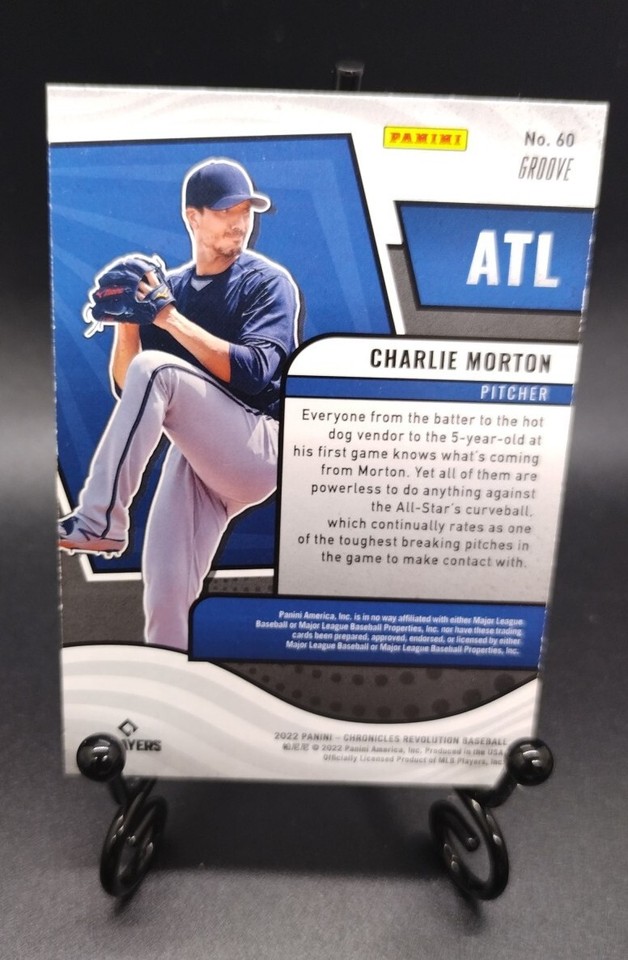 Charlie Morton 2022 Panini Chronicles Revolution #60 Groove Atlanta ...