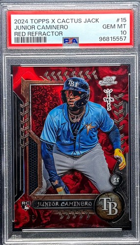 2024 Topps Cosmic Chrome x Cactus Jack - Junior Caminero #15 Red ...