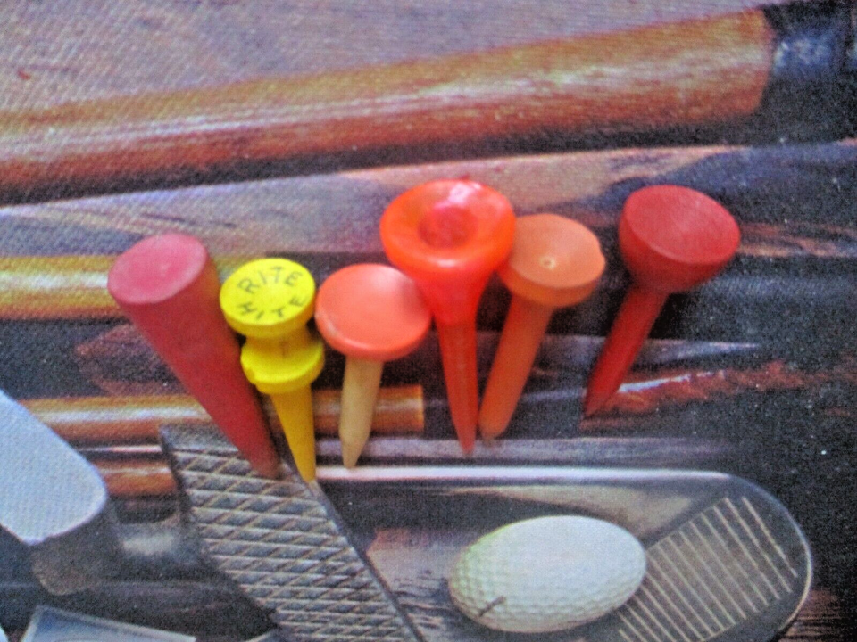 vtg - Golf tee lot - Carrot - Rite Hite - Celluloid - Funnel - Goblet ...