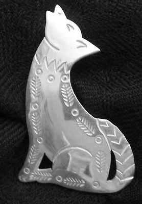 STERLING SILVER HOWLING COYOTE PIN | eBay