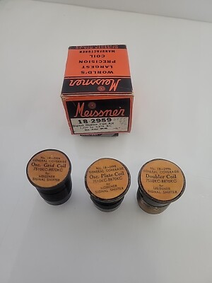 Vtg Meissner 18-2959 Signal Shifter Coil Kit NOS 7510 To 8870 Kc 2994 ...