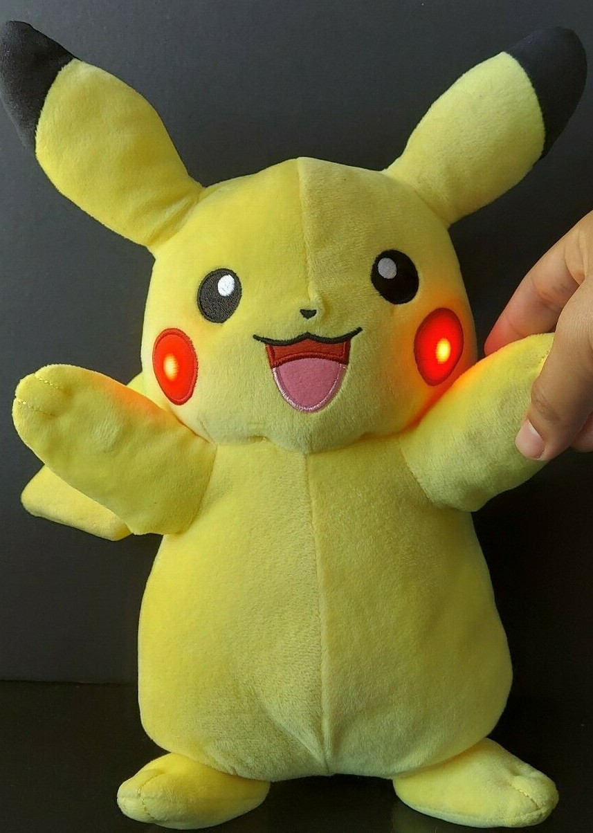 Pikachu Plush Talking and Light Up Pokemon WCT 2018 | eBay