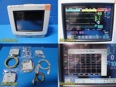 2012 Philips MP5 M8105A (865024) Monitor (NBP, SPO2, ECG, IBP, T) W ...