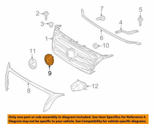 53142-60010 Toyota Garnish, radiator grille, no.3 5314260010, New ...