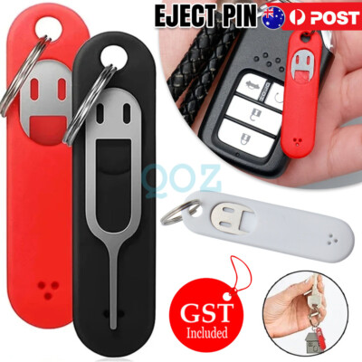 1~3pcs SIM Card Removal Needle Pin & Anti-lost Tray Charm Keychain ...