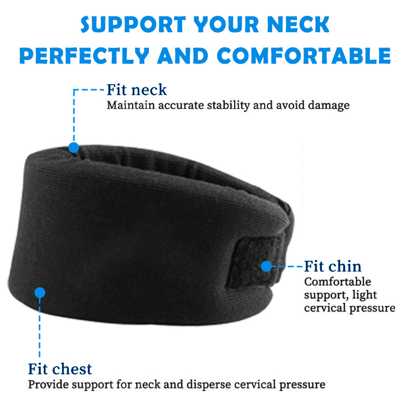 Adjustable Neck Brace Support Wrap Soft Foam Cervical Collar Neck Pain ...