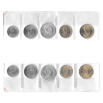 CHILE COIN SET 1-100 ESCUDOS 1972-74 KM#197,199,200,201,202 UNC. B15 | eBay