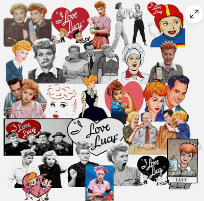 U Love Lucy 25 PC HQ Sticker Set | eBay