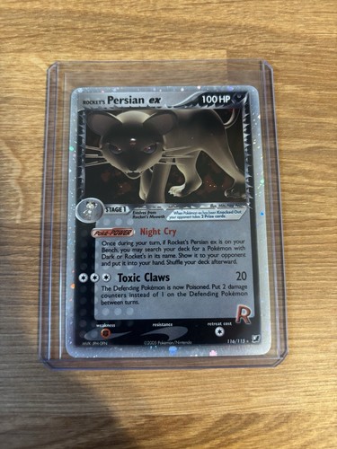 Rocket’s Persian ex 116/115 NM 2005 Pokemon Card | eBay