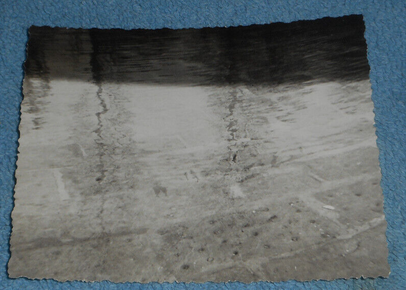 Vintage Photo Double Exposure Stone Bricks Ground Fish Swim In Pond ...