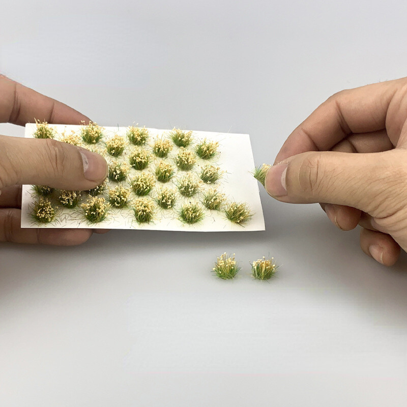 HO/O 1:87 Scale kit Dollhouse Miniature Model Railway Flower Tufts ...