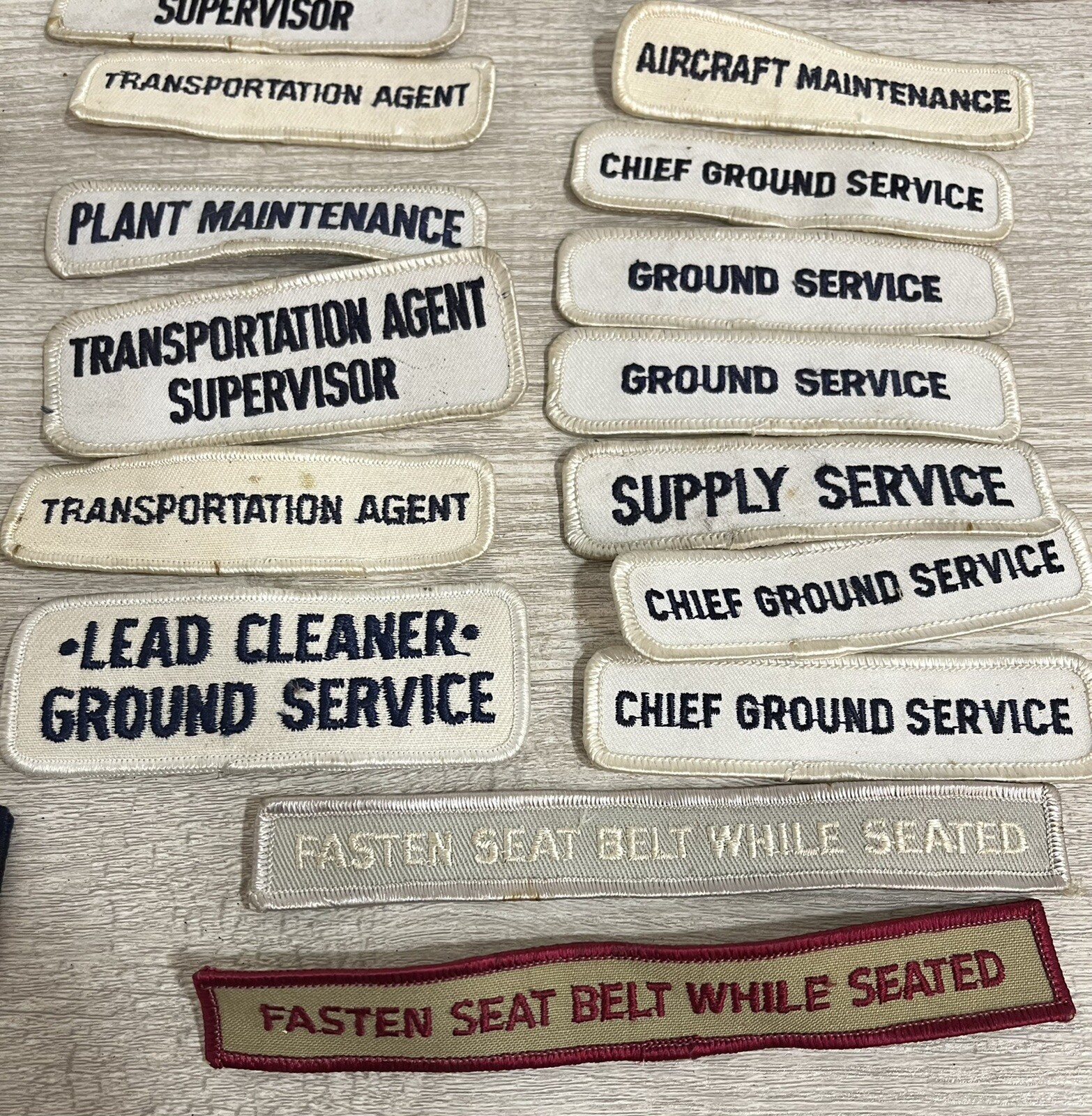 Lot Of 25 Vintage Airline sew-on embroidered Employee patches ...