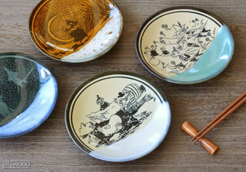 Moomin Amabro small dish Plate MASHIKO POTTERY-GLAZE- BOX SET | eBay