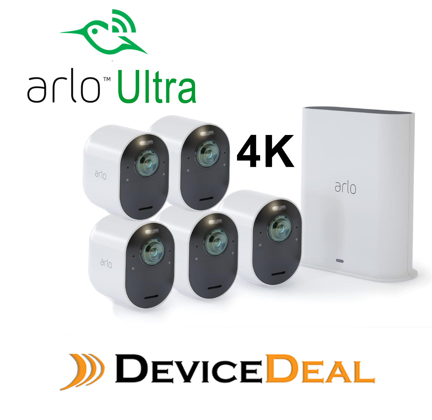 NEW ARLO ULTRA 4K WIRE-FREE SECURITY CAMERA SYSTEM 2,3,4,5 CAMERA ...