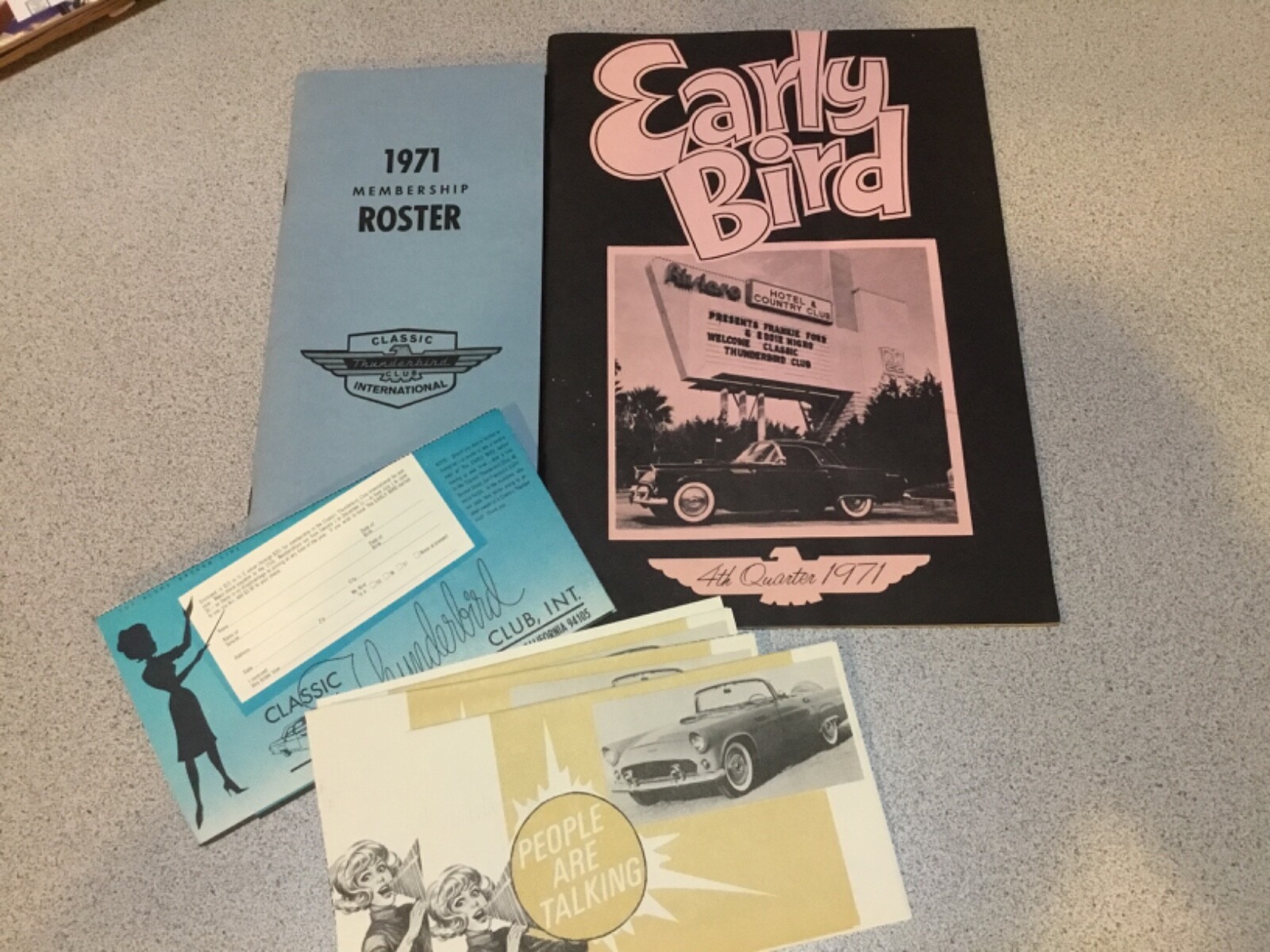 Vintage 1971 Ford Thunderbird The Early Bird Classic T-Bird Club ...