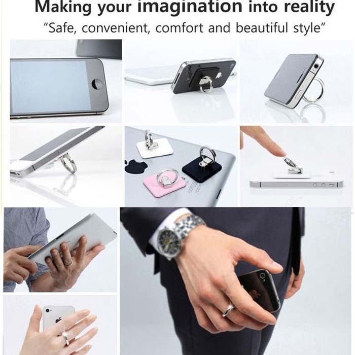360° Rotation 3D Ring Stand Mount Holder for iPhone Samsung HTC MP4 ...