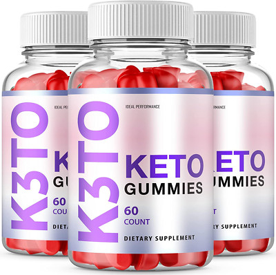 (3 Pack) K3TO. Keto Gummies K3TO Gummies K3 to Gummies (180 Gummies) | eBay