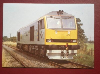 POSTCARD C1-4 CLASS 60 LOCO NO 60001 'STEADFAST' AT R.T.C TEST TRACK ...