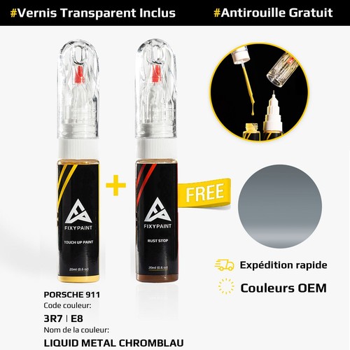 Peinture de retouche Pour PORSCHE 911 Code: 3R7 | E8 LIQUID METAL ...