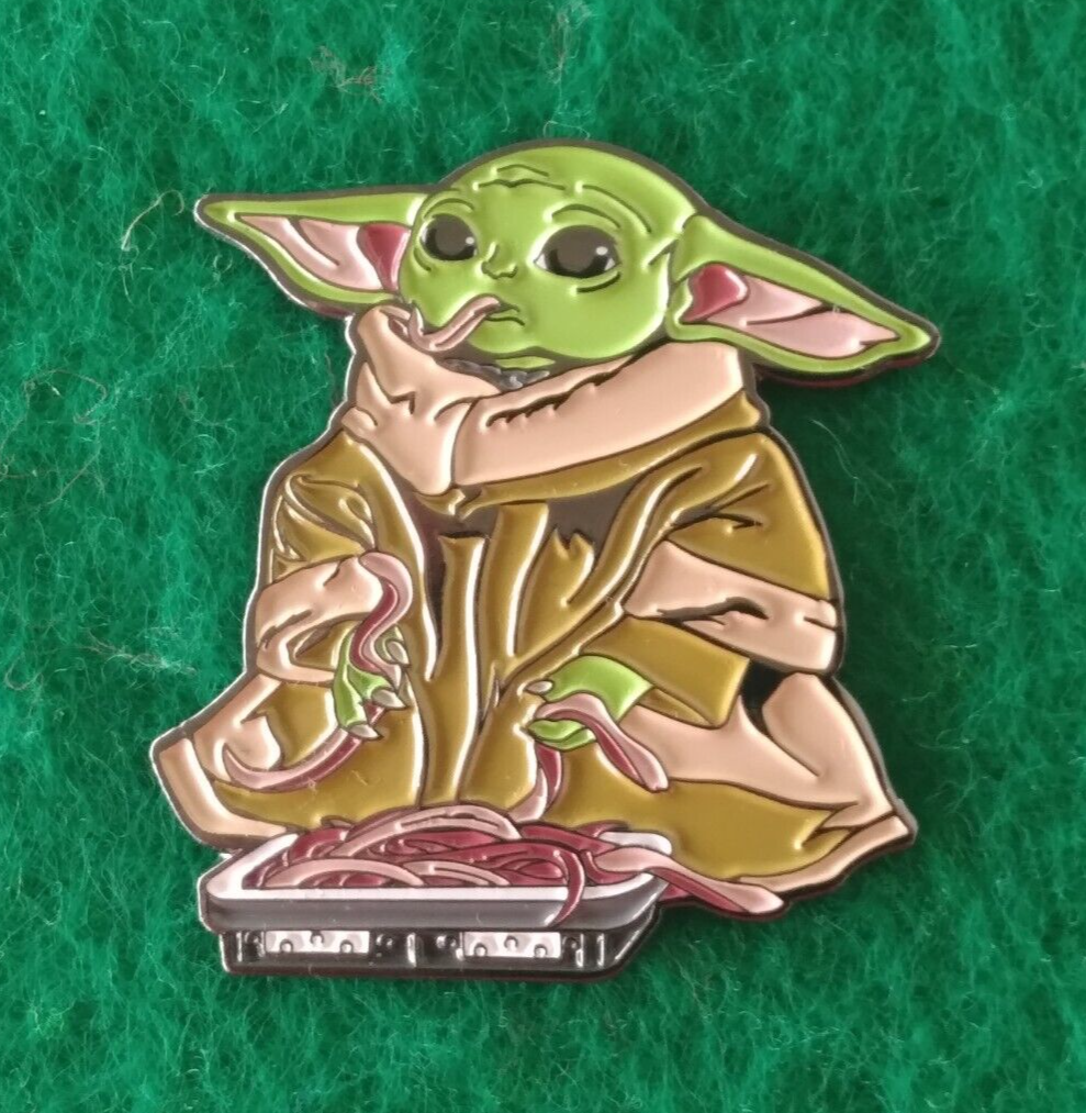 Disney Star Wars GROGU eating from tray Limited Edition pin (1 1/2" X 1 ...