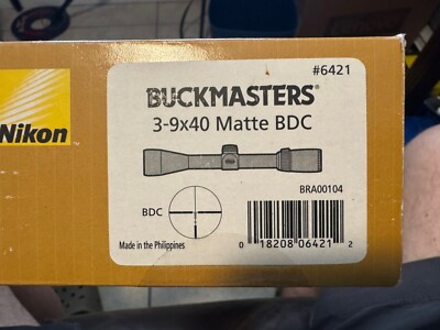 Nikon Buckmasters 3-9x40 Matte BDC Reticle Scope | eBay