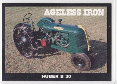 Vintage Huber Narrow-Axle Farm Tractor Trading Card | eBay