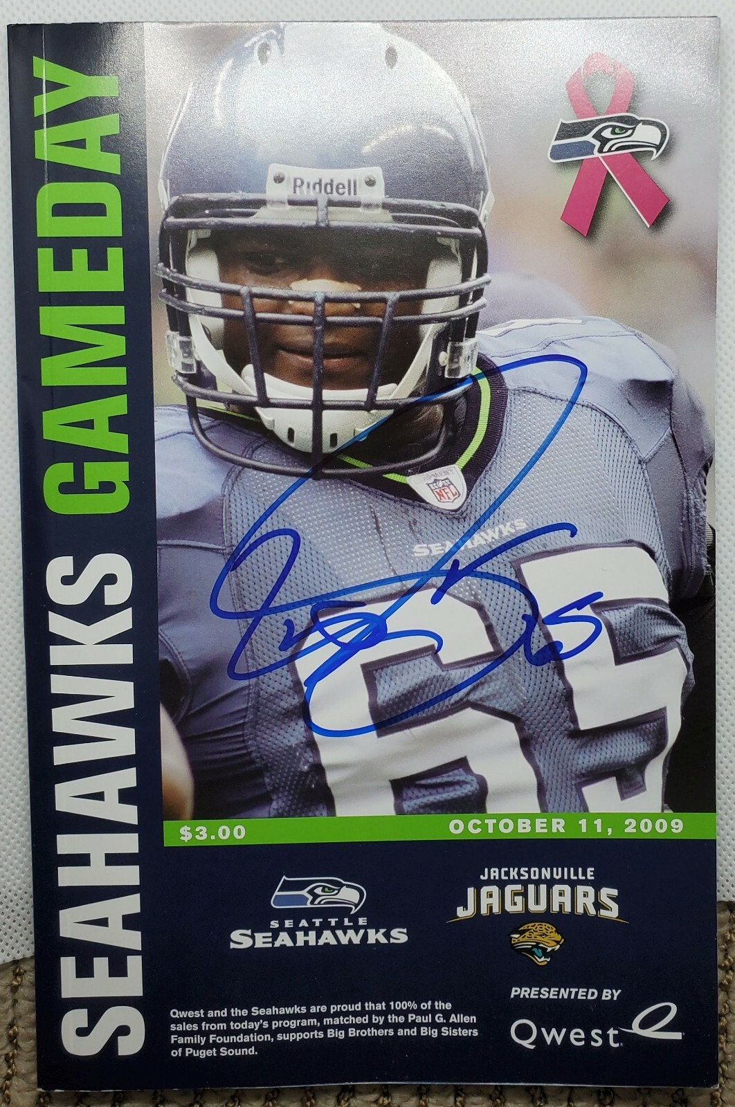 AUTOGRAPH SIGNED SEATTLE SEAHAWKS GAMEDAY PROGRAMS *YOU PICK* | eBay