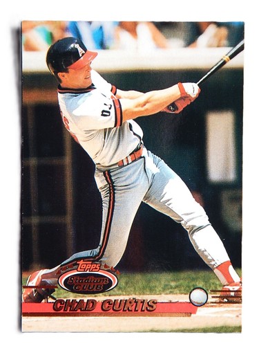 Chad Curtis #543 Topps Stadium Club 1993 Baseball Card (California ...