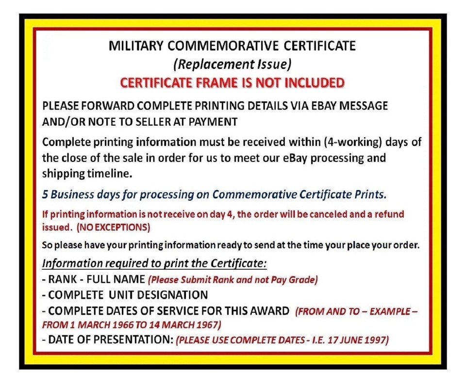 365TH INFANTRY REGIMENT / COMMEMORATIVE - CERTIFICATE OF COMMENDATION ...