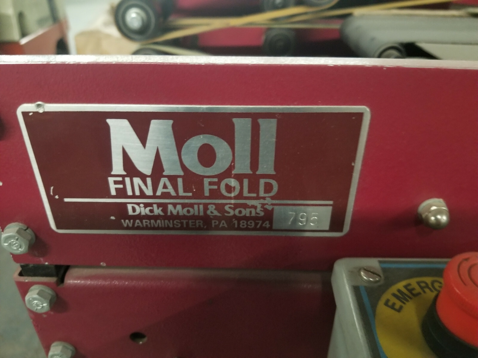 DICK MOLL B&R REGAL FOLDER GLUER WITH DYNAMELT HOTMELT UNIT | eBay