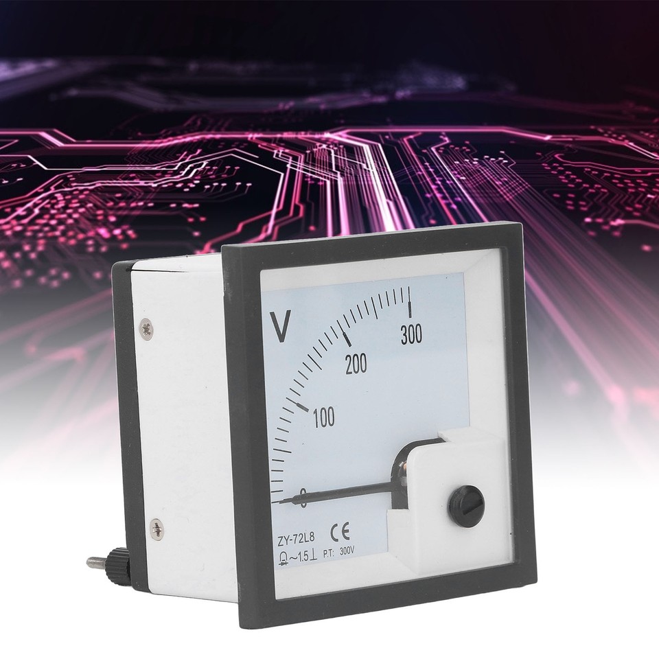 Analog Voltmeter Electricity Meter Generator Set Type 72L8V Watt Meter ...