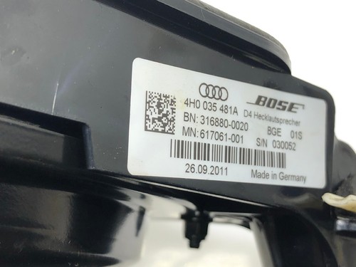 2011-2018 AUDI A8 L D4 REAR SUBWOOFER SPEAKER OEM. | eBay