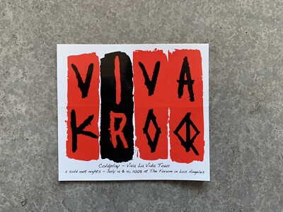 Coldplay X KROQ - Sticker - The Forum 2008 | eBay