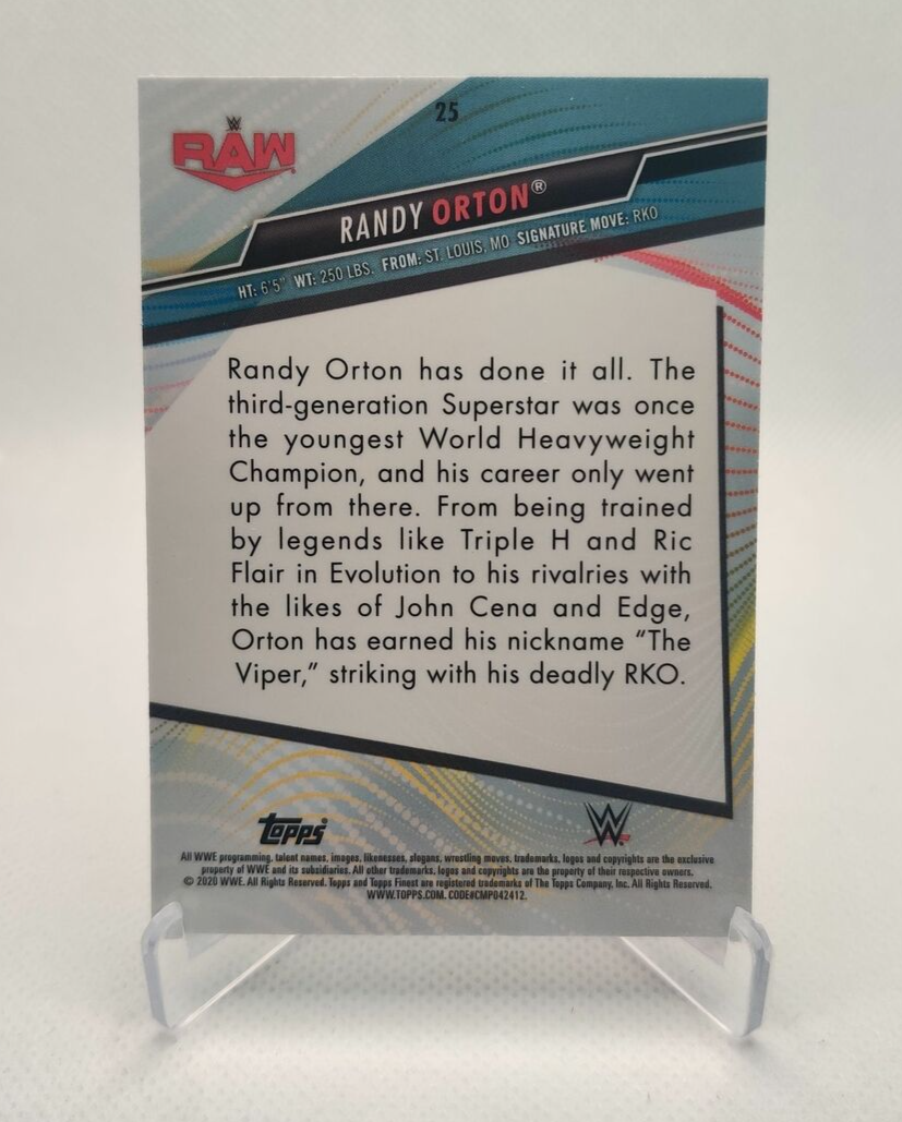 2020 Topps Finest WWE Randy Orton #25 wrestling card | eBay