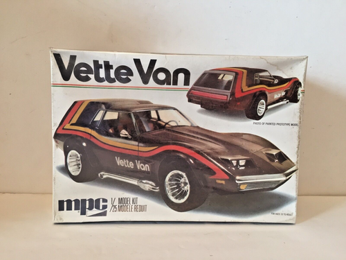 Sealed Vintage (1977) MPC Corvette Vette Van 1/25 scale Model Kit #1 ...