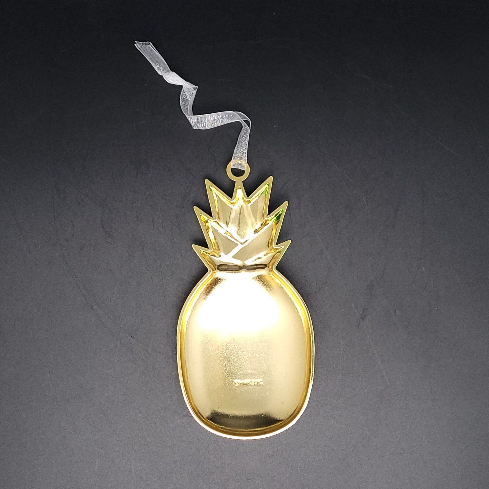 Hallmark Premium Pineapple Ananas Ornament 4” Gold Bevel Christmas Tree ...