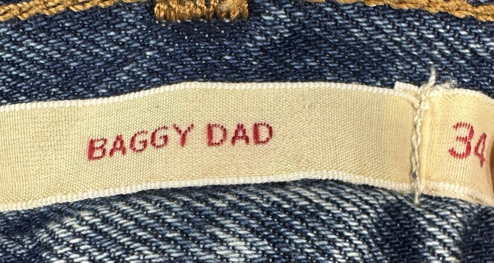 Levi's Premium Women's Baggy Dad Jeans Size W34x30, Mid-Rise, Straight ...