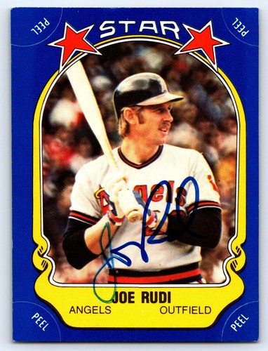 1981 Fleer Stickers #113 JOE RUDI Signed / Autograph California Angels ...
