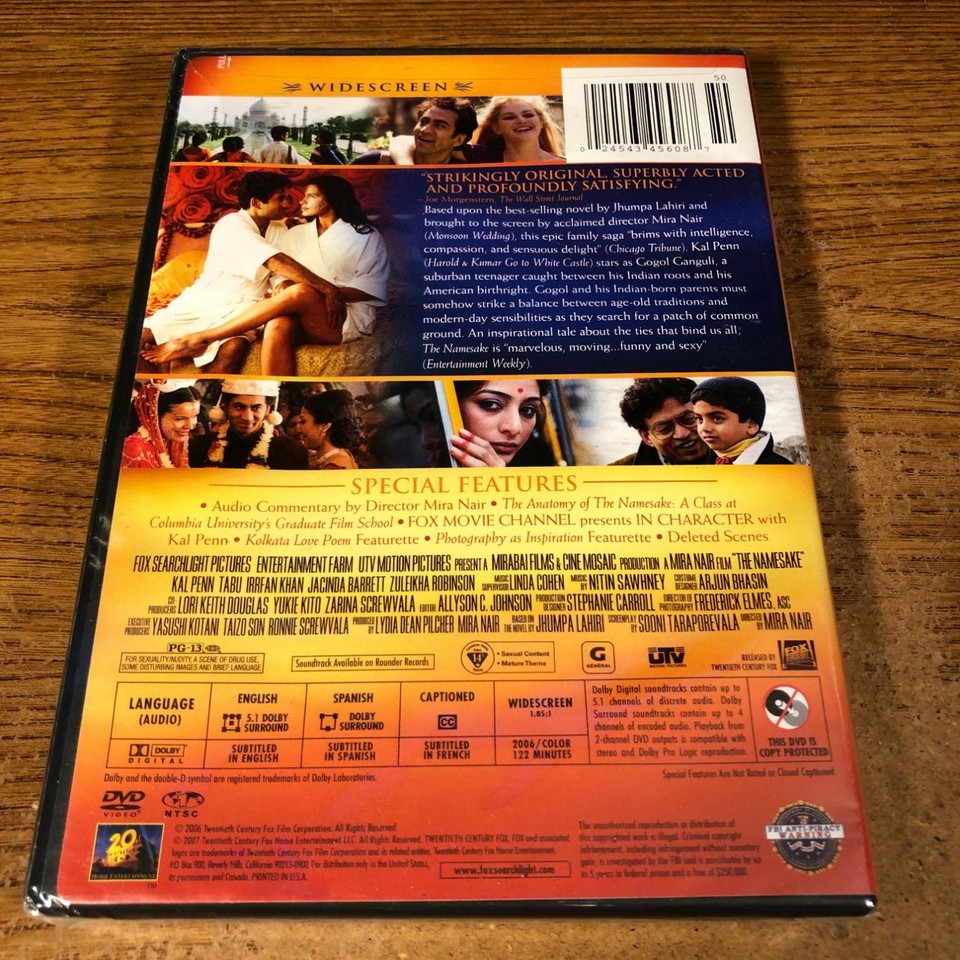 The Namesake DVD New / Sealed Movie Nira Nair Flim 24543456087| eBay
