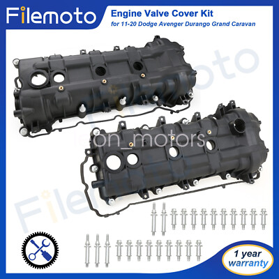 For 11-20 Dodge Durango Grand Caravan Engine Valve Cover Kit w/Gaskets ...