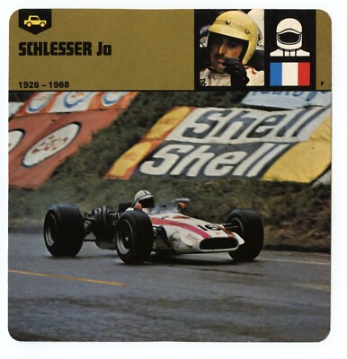 Jo Schlesser - Racing Driver Edito Service SA Auto Rally Card | eBay