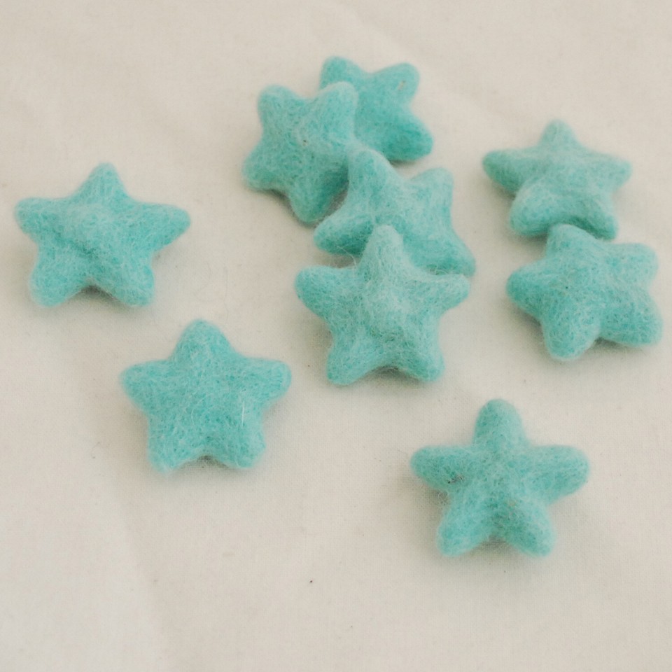 100% Wool Felt Stars - 10 Felted Stars - 90 Colours to choose | eBay