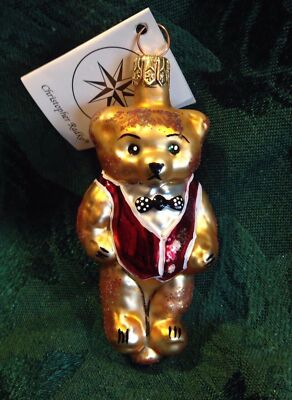 CHRISTOPHER RADKO 1994 ORNAMENT - TINY TED (BEAR) | eBay