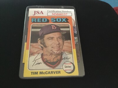 autographed 1975 Topps Tim McCarver . JSA CERT | eBay