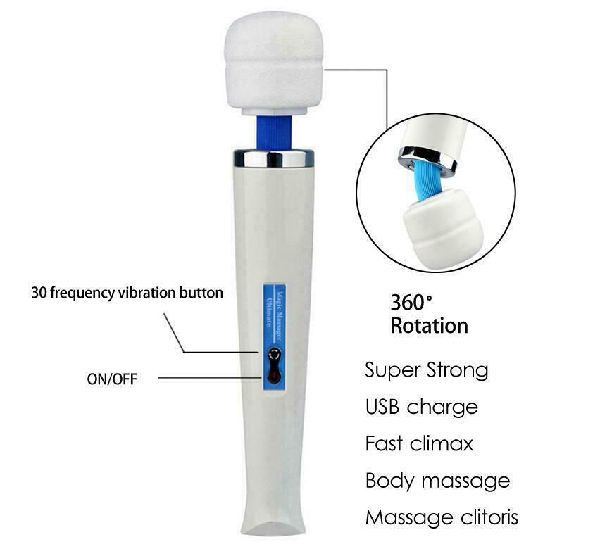 30 SPEED Magic Wand Full Body Powerful Massager Hitachi Motor UK Plug ...