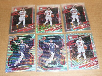 2021/22 Panini BOX SET LOT OF 6 PRIZM OPTIC PREMIUM /249 LONZO BALL ...