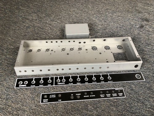 Blackface Deluxe type chassis, cap pan-18, finished Black face plates ...