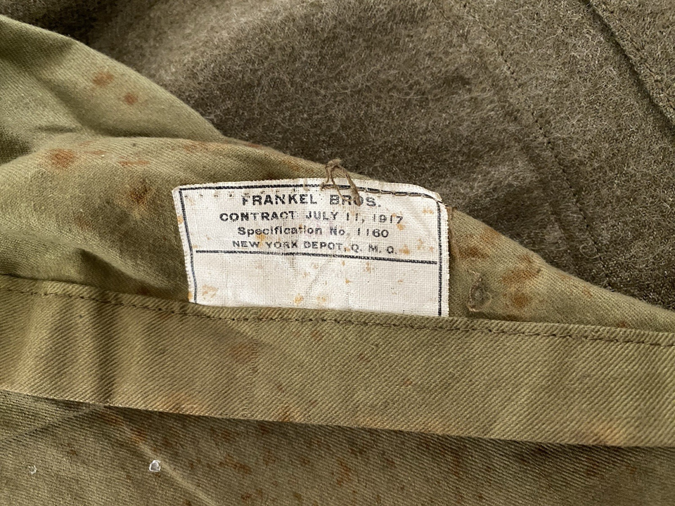 WWI WW1 US AEF M1917 Uniform Tunic! 40th "Sunshine" Division! | eBay